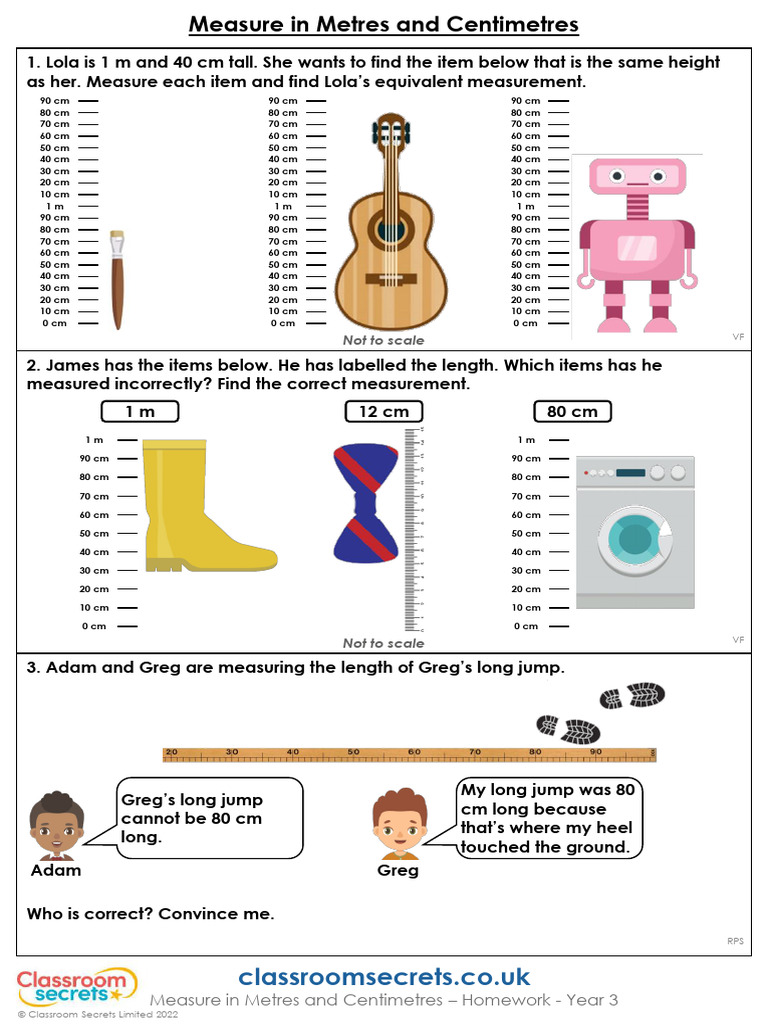 Measuring Heights and Lengths in Class 2 | PDF | Metrology | Units Of ...