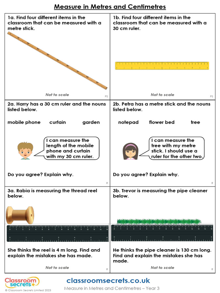 Year 3 Measure in Metres and Centimetres RPS | PDF | International ...