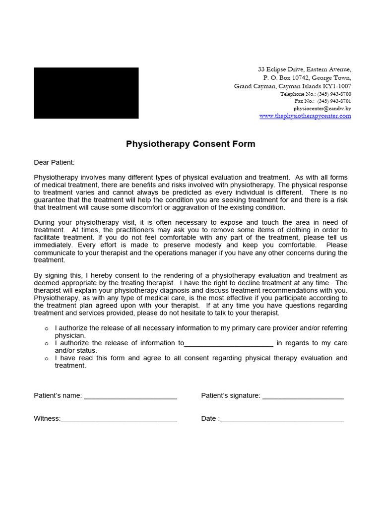 Physiotherapy-Consent-Form | PDF | Physical Therapy | Informed Consent