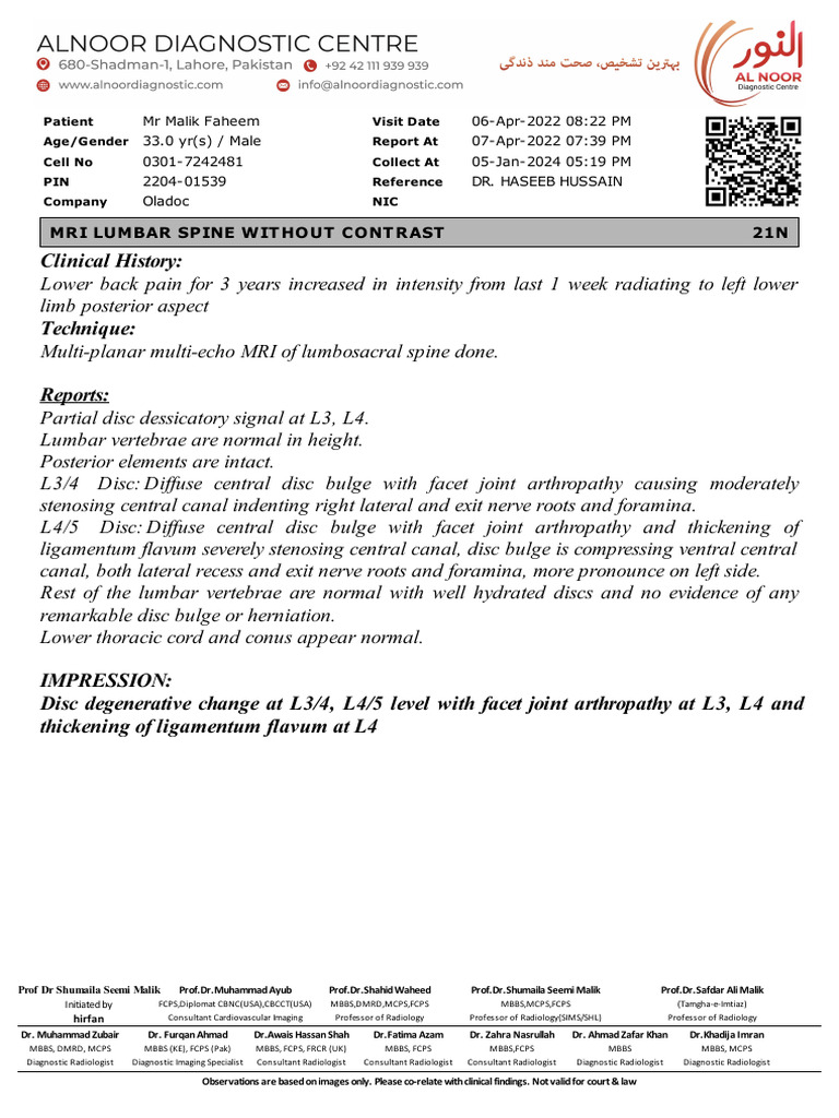 Mr Malik Faheem Pdf Vertebral Column Vertebra