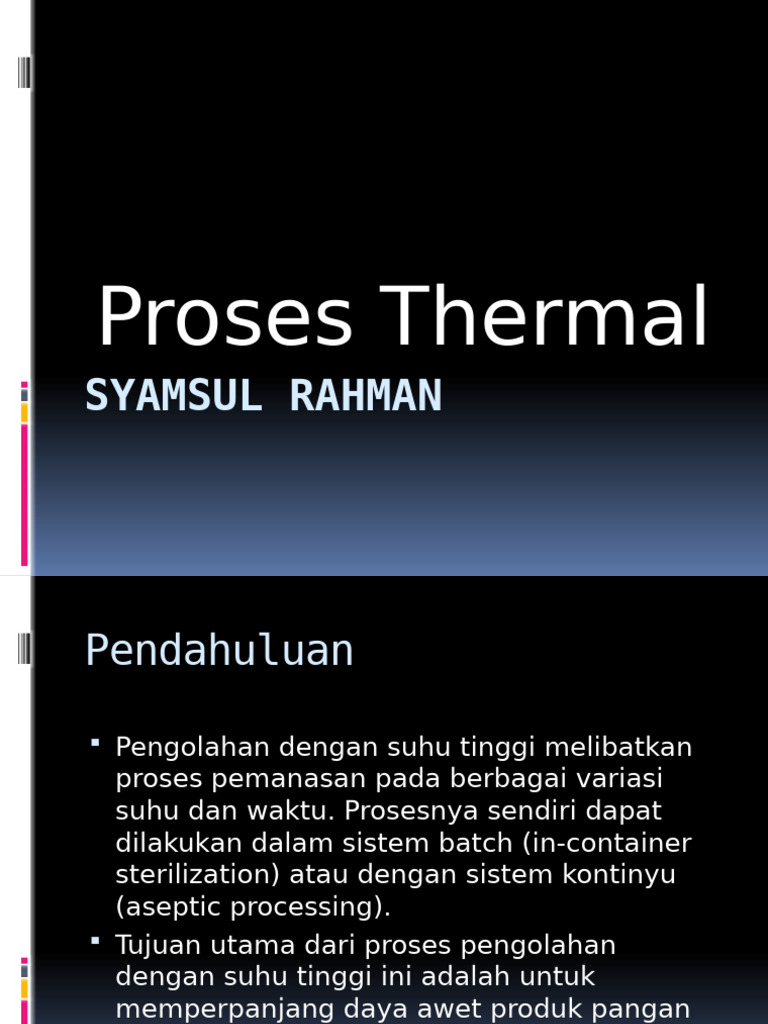 Ppt. Blansir Pasteurisasi | PDF