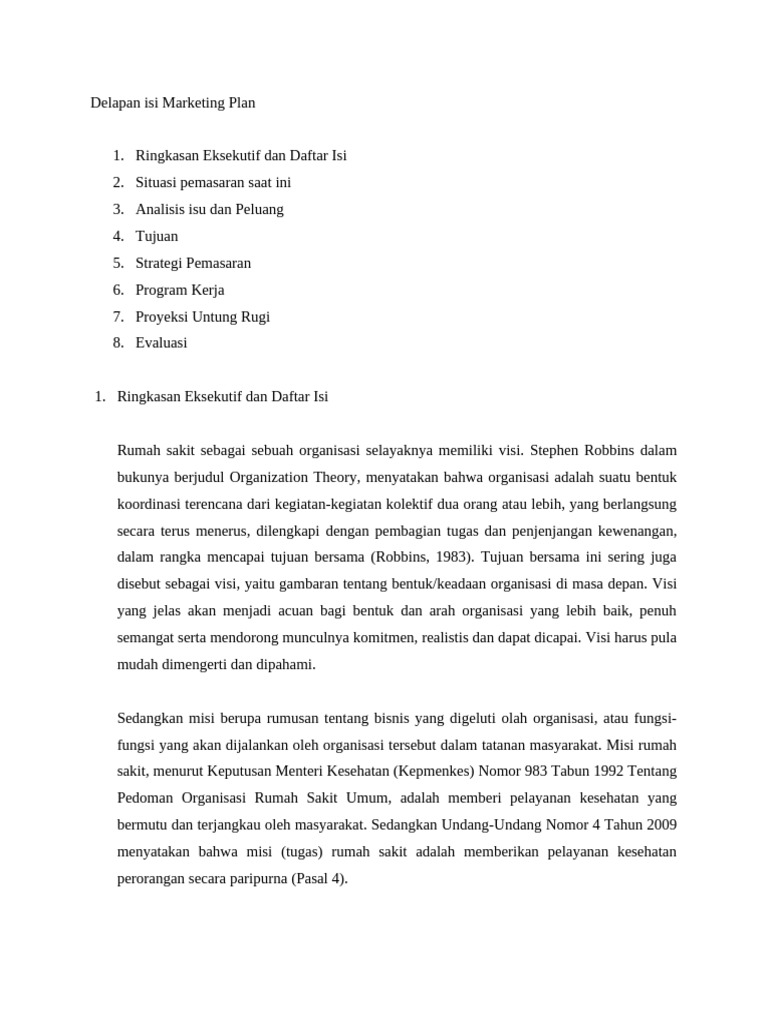 Riset Marketing Plan | PDF