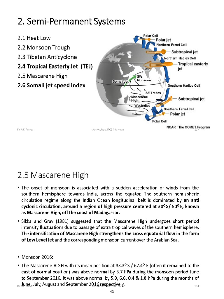 AOCD2_IndianMonsoon3_Semi-permanent systems - STJ | PDF