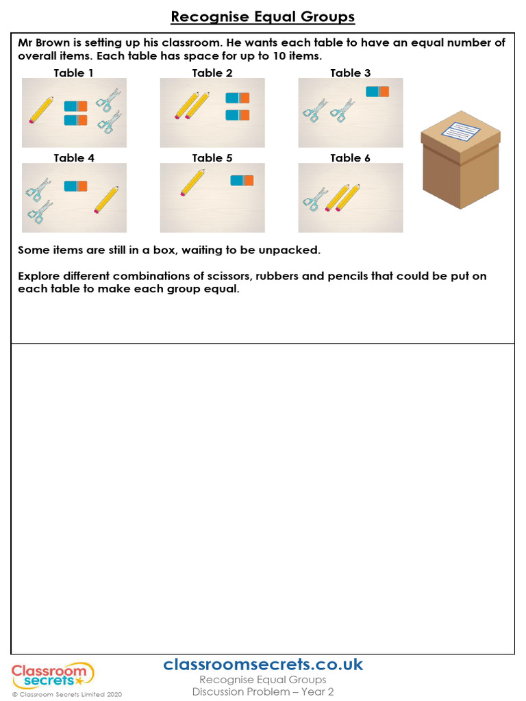 Year 2 Recognise Equal Groups Dp Pdf