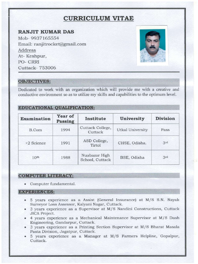 RANJIT-C.V._compressed | PDF