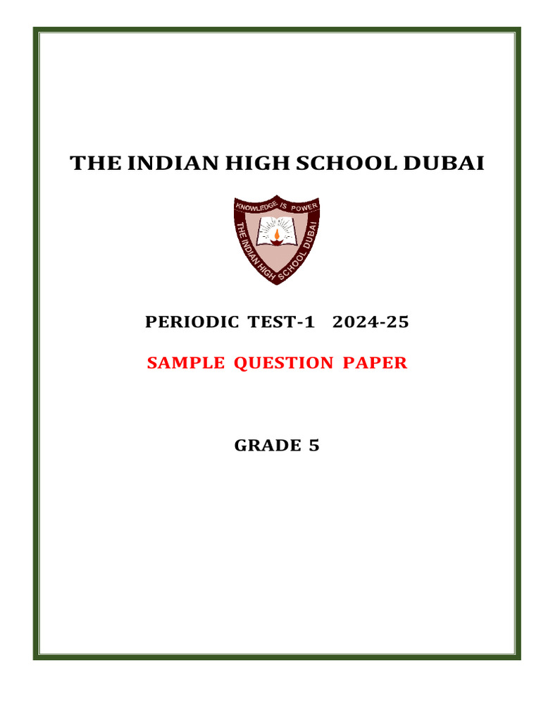 G 5 Samplepaper QP 2024 | PDF | Semantics | Syntactic Relationships