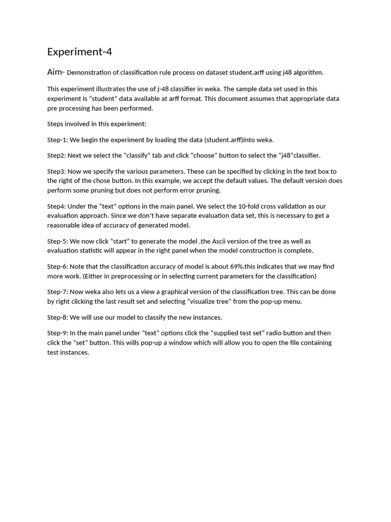 DWDM Lab 2 | PDF | Statistical Classification | Cross Validation (Statistics)