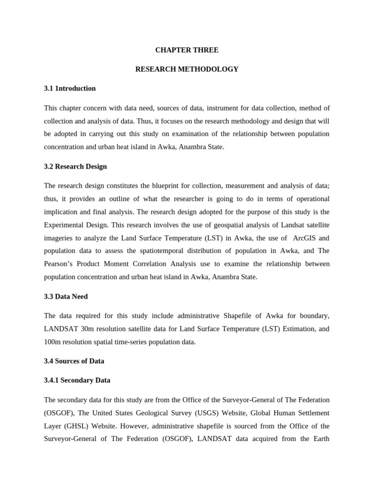 Chapter 3 Research Methodology | PDF