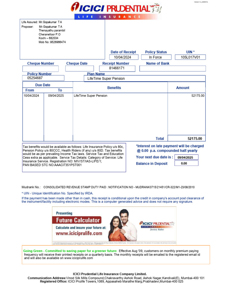 ICICI life insurance | PDF | Life Insurance | Insurance