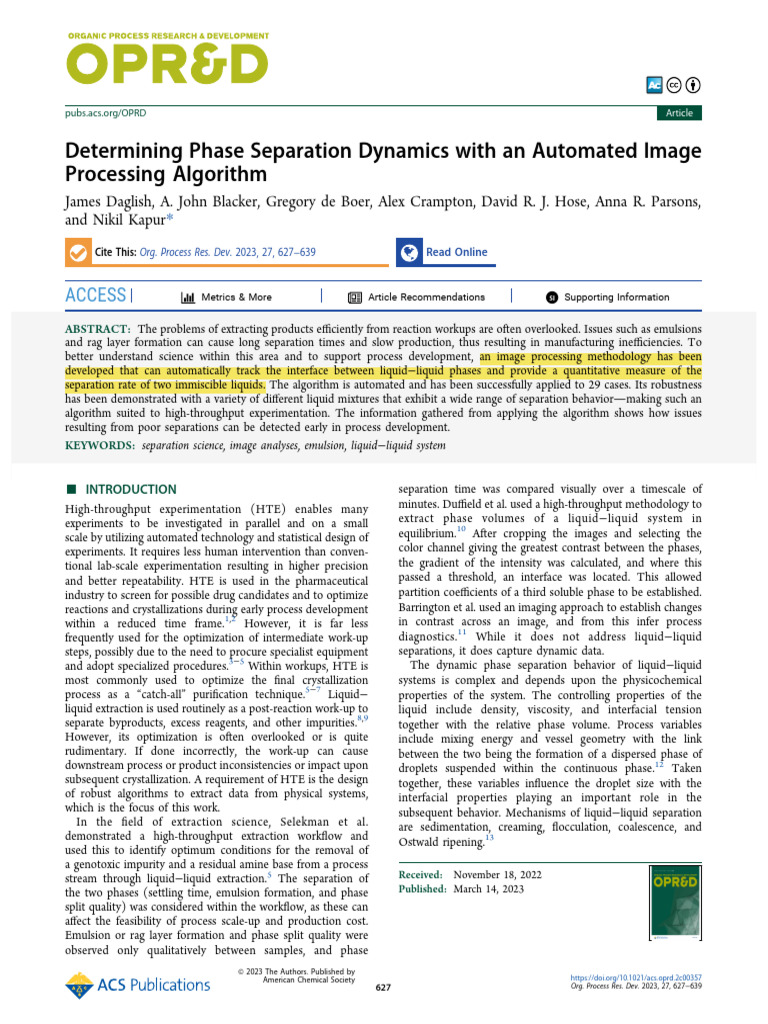 Daglish Et Al 2023 Determining Phase Separation Dynamics With An Automated Image Processing ...