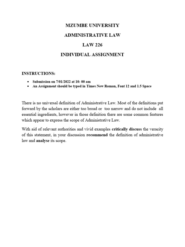 LAW 226 IND ASS | PDF