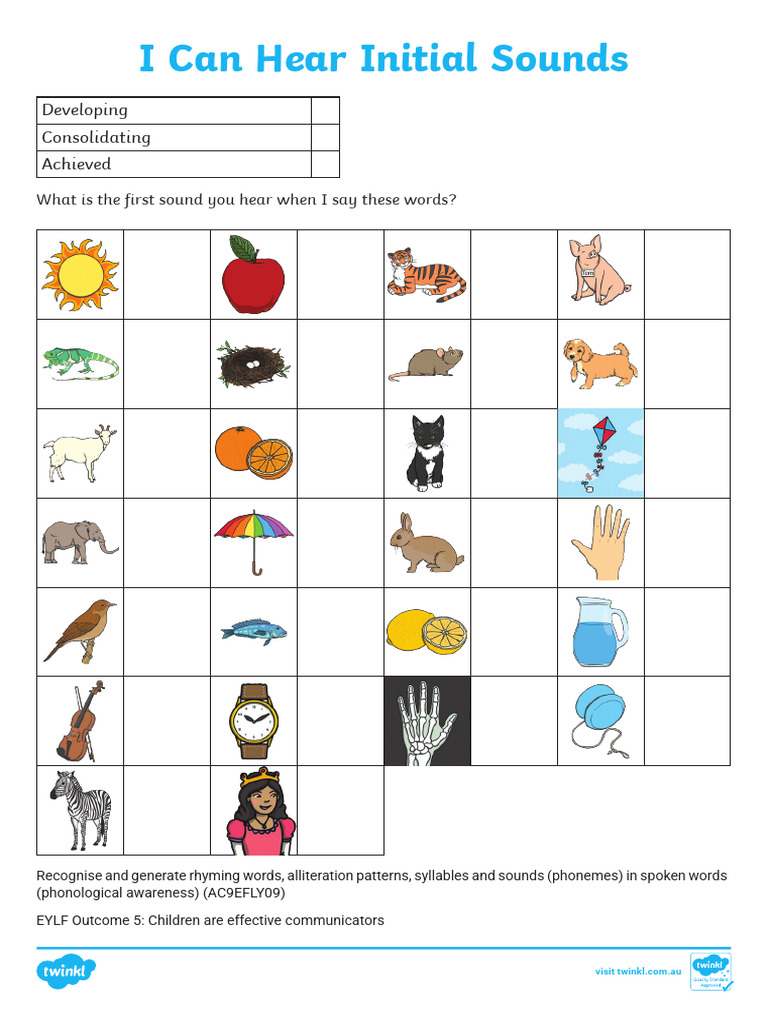 beginning sound 2 | PDF
