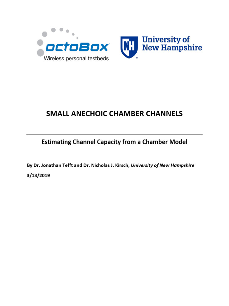 Octoscope WP UNH MIMO-OTA Dissertation Summary | PDF | Mimo | Antenna ...