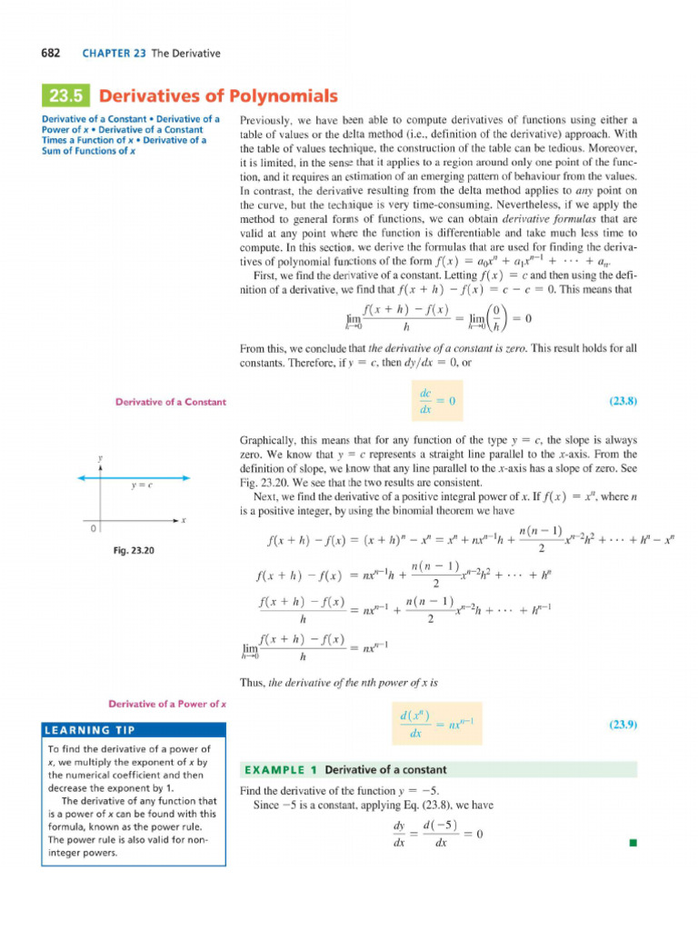 derivativeof polynomial | PDF | Derivative | Tangent