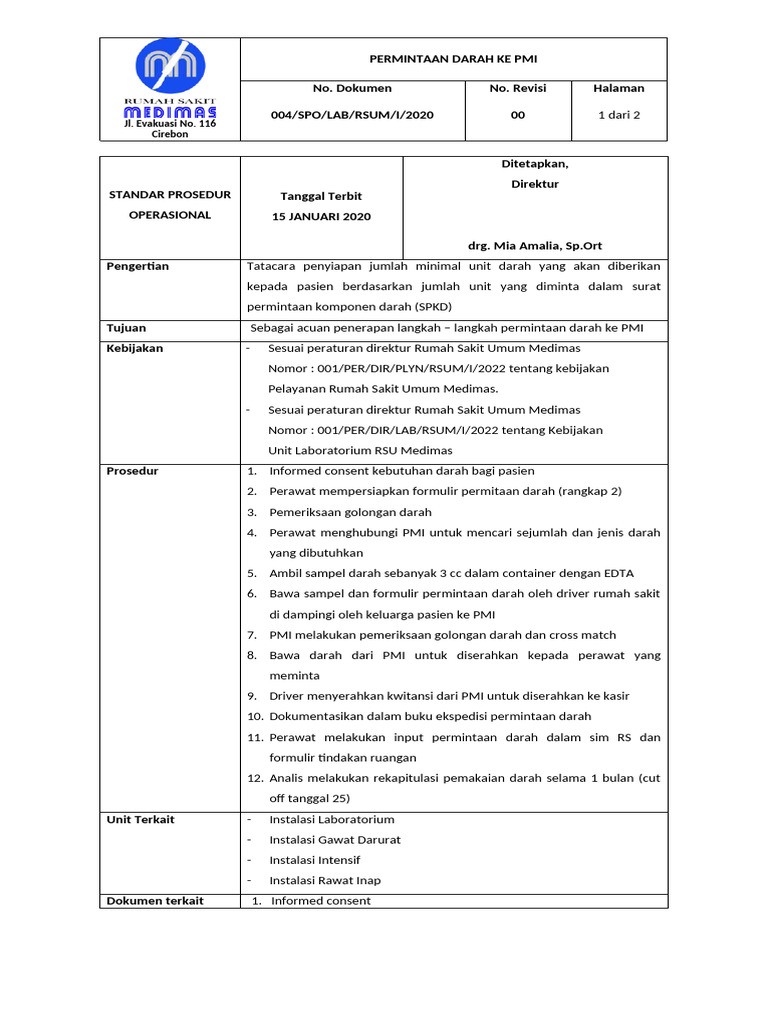 004. PERMINTAAN DARAH PMI | PDF