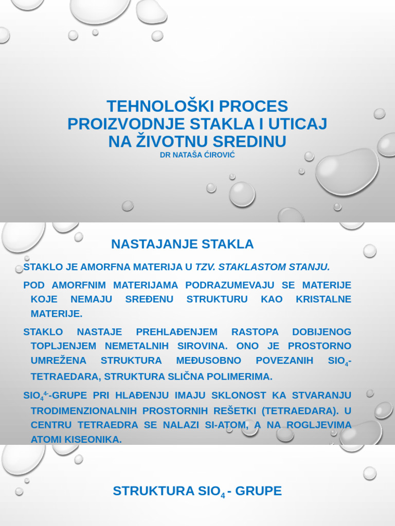 Proizvodnja Stakla | PDF