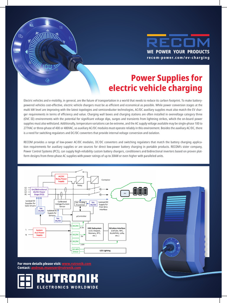 TPF EV Charging Rutronik | PDF | Power Supply | Battery Charger