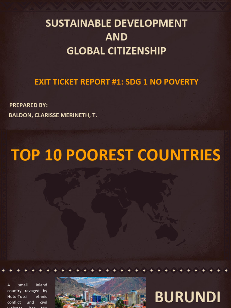 Gced w1c1 Week2 Sdg1 Baldon Clarisse Merineth | PDF | Gross Domestic ...