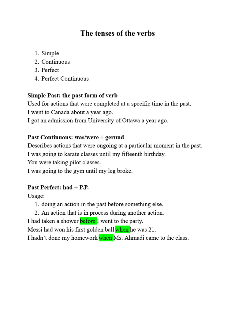 Lesson 4 Amir | PDF | Perfect (Grammar) | Language Mechanics