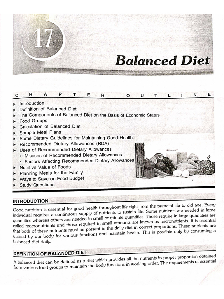 Balance Diet | PDF