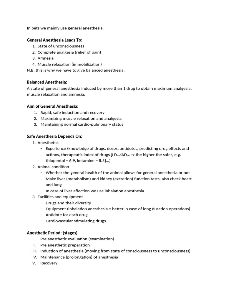 Anesthesia Final Pdf Anesthesia Analgesic