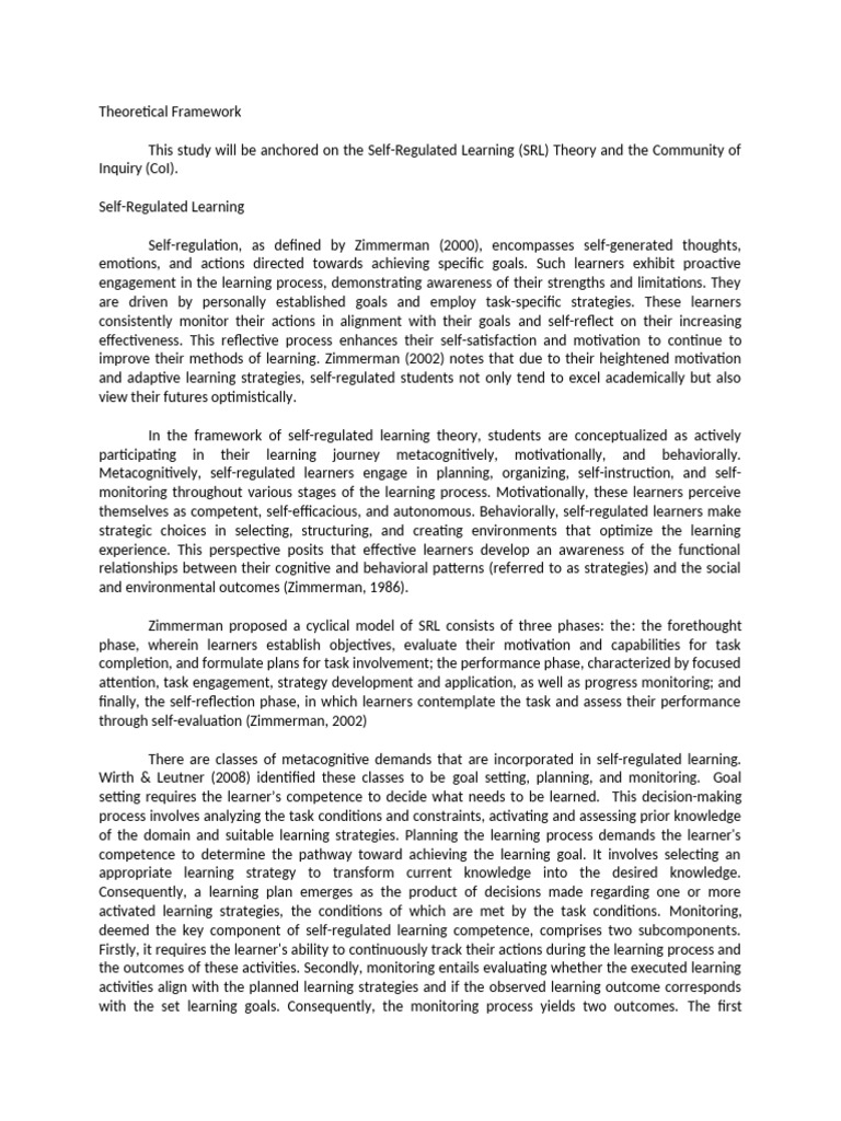 Ang FInal Theoretical Framework | PDF | Learning | Motivational