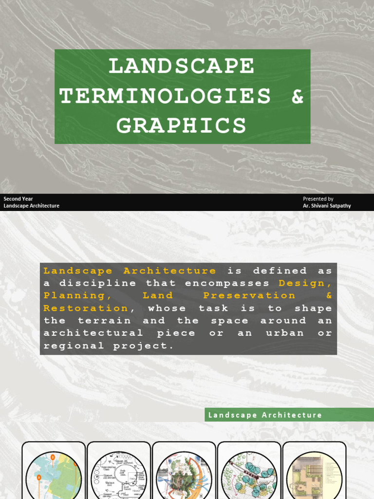 3 - Landscape Graphics & Terminologies - Without Site Analysis | PDF ...