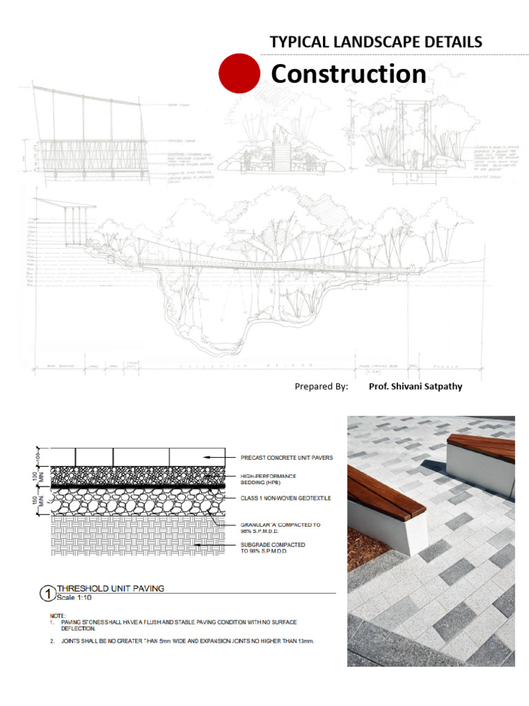 01 - Landscape Details - Hardscape Details - Landscape Construction | PDF