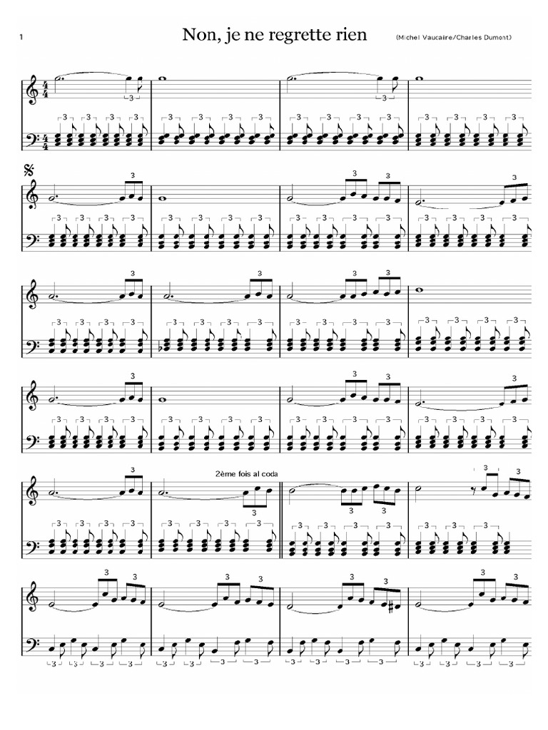 Non, Rien de Rien | PDF