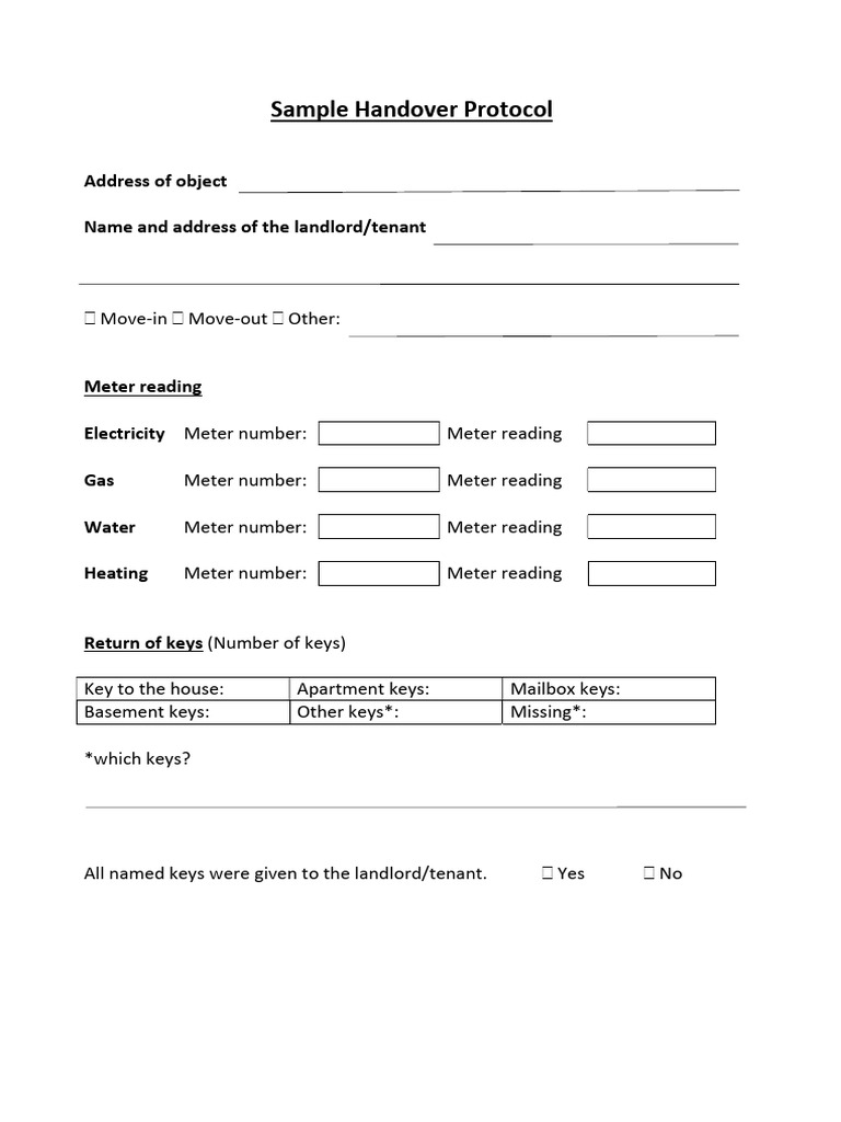 Handover_Protocol__in_English_ | PDF