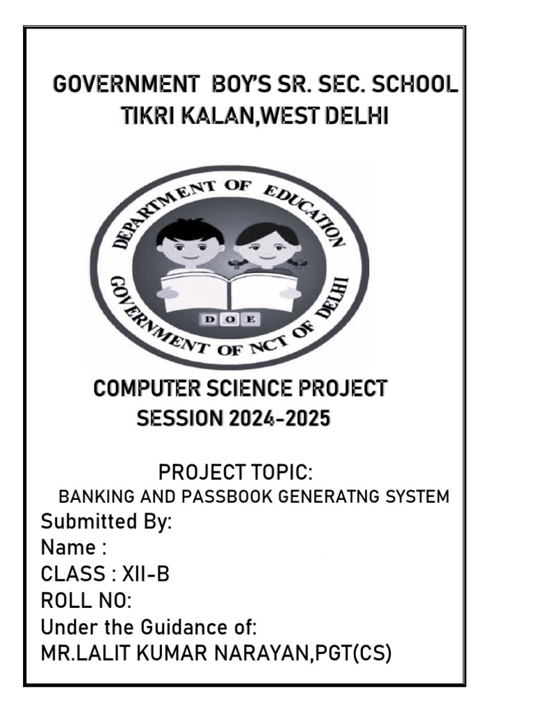 Computer Science Project File Group 2nd | PDF | Database Transaction ...