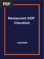 Server Sidework Checklist | PDF | Restaurants | Home