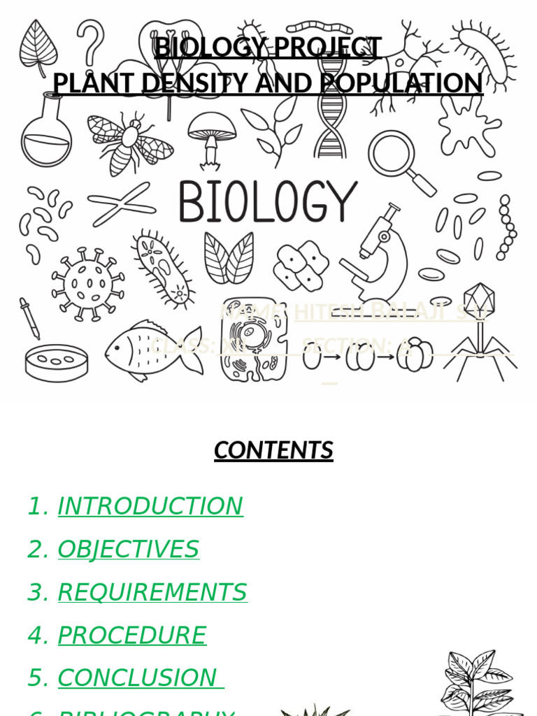 Biology Project 12111 | PDF | Sowing | Seed