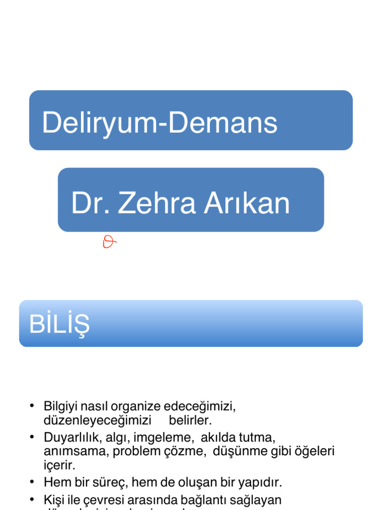 Deliryum Ve Demans | PDF
