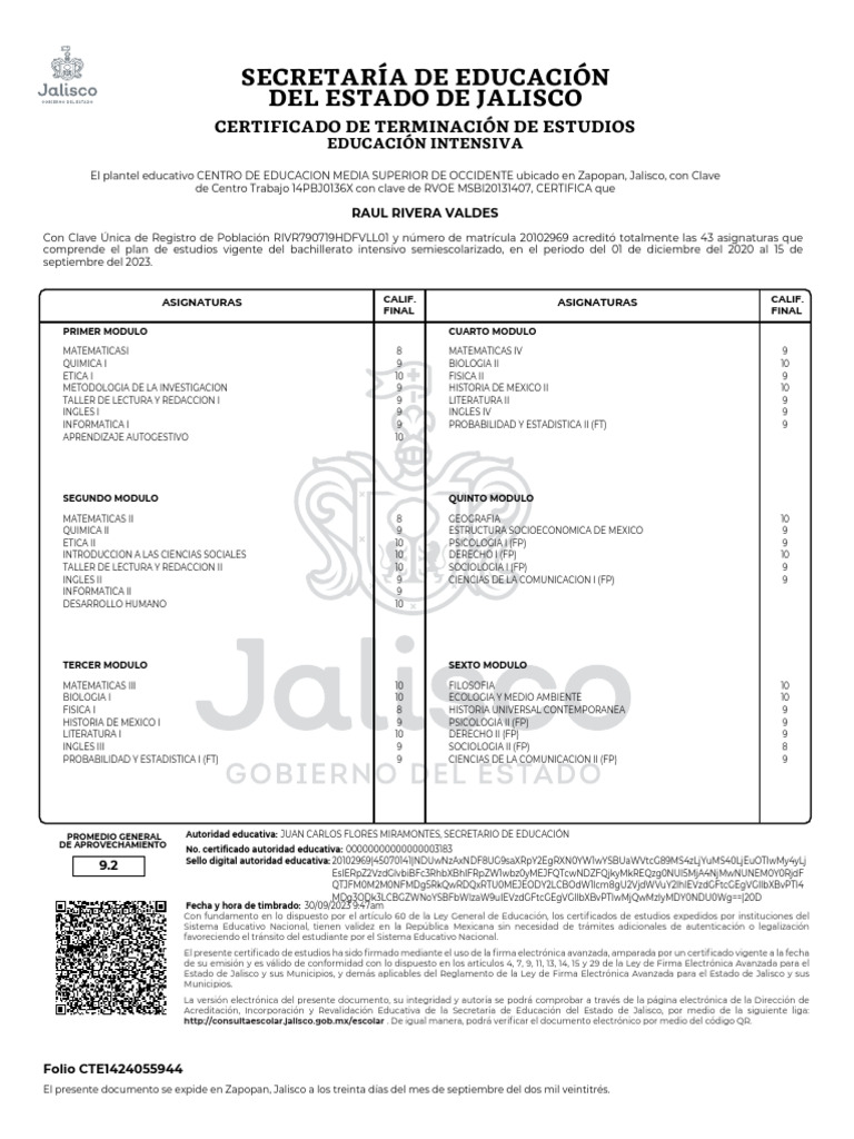 Certifica Do Ms | PDF