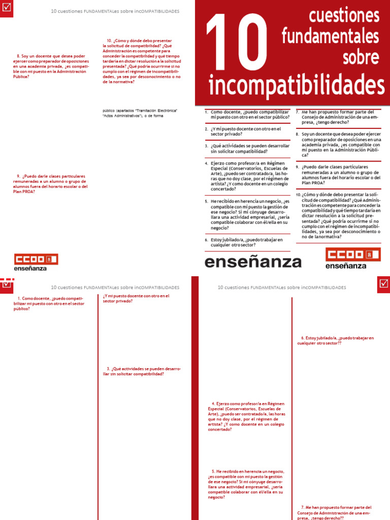 Incompatibilidades Docentes | PDF | Pensión | Derecho laboral