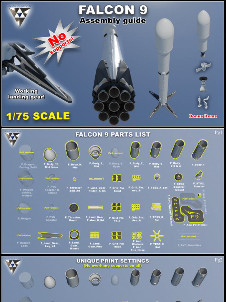 Falcon 9 Assembly Guide | PDF