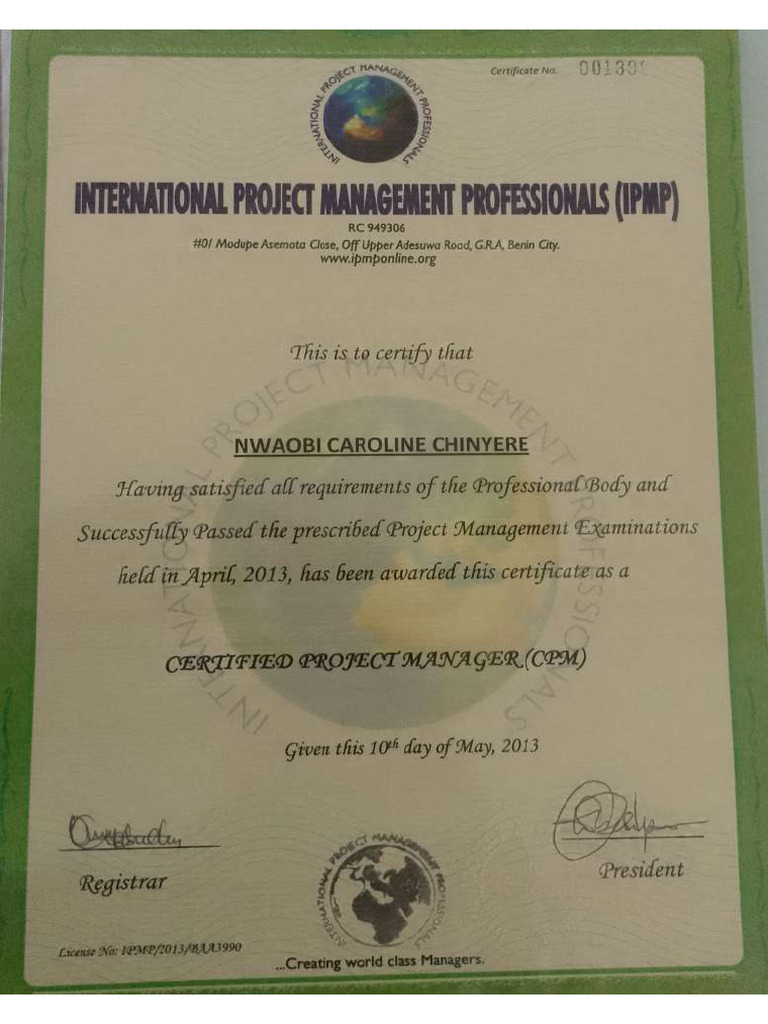 Project Management Caroline Kufre | PDF