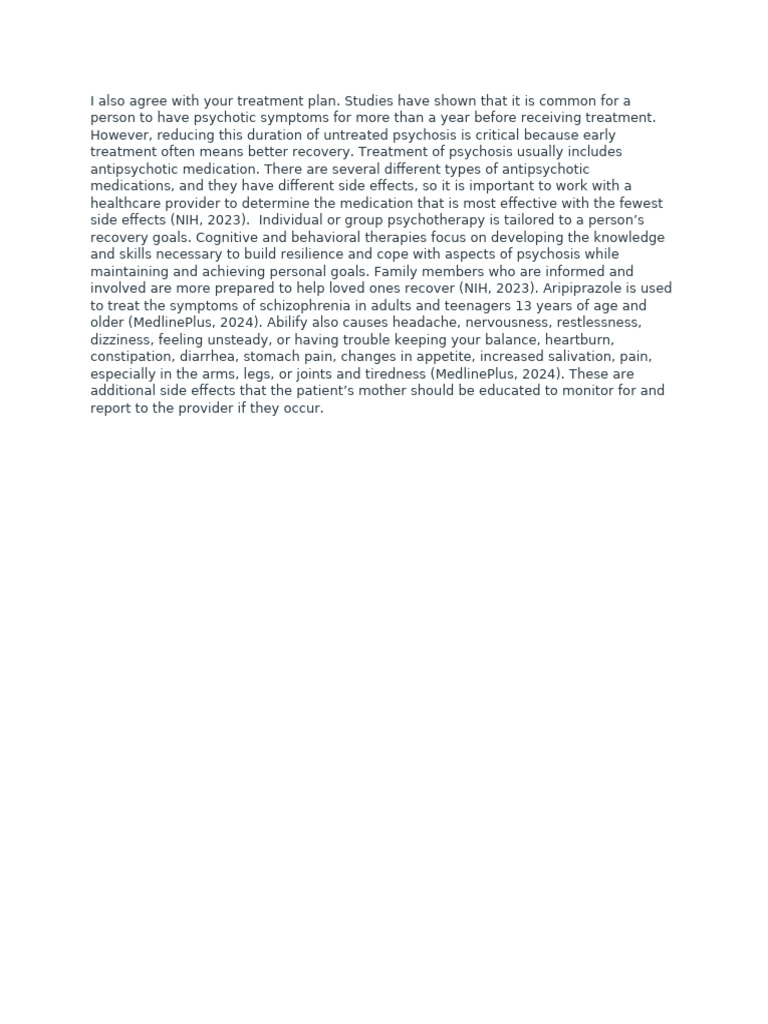 I also agree with your treatment plan | PDF