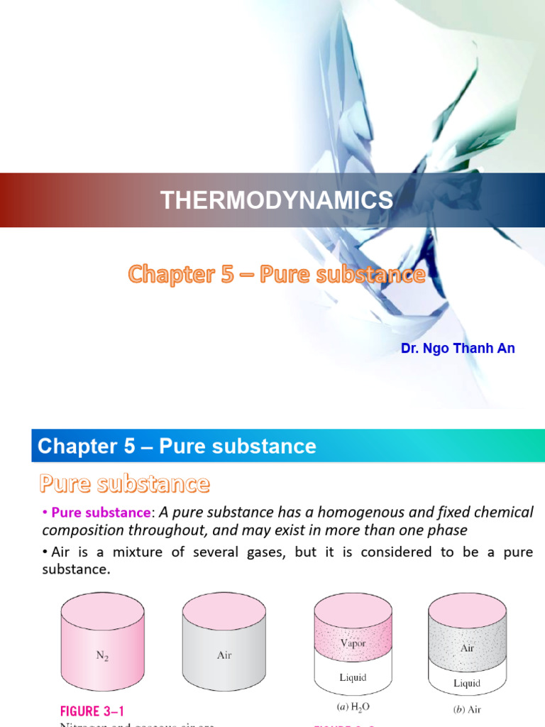 Chapter 5 - Pure Substance | PDF | Latent Heat | Phase (Matter)