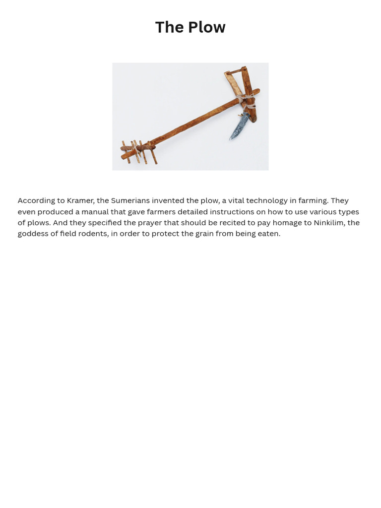 The Plow | PDF