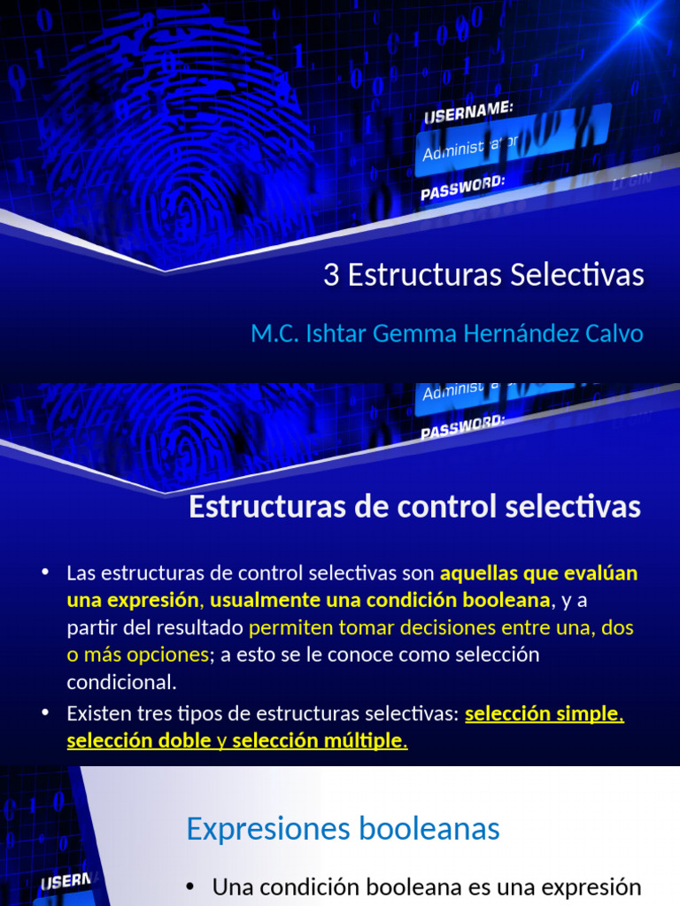 Estructuras Selectivas | PDF | Flujo de control | Lenguaje de programación