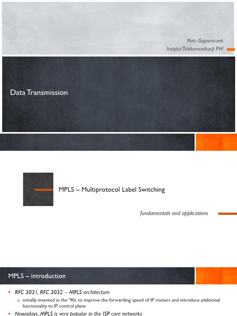 Lecture_8_DT | PDF | Networking | Multiprotocol Label Switching