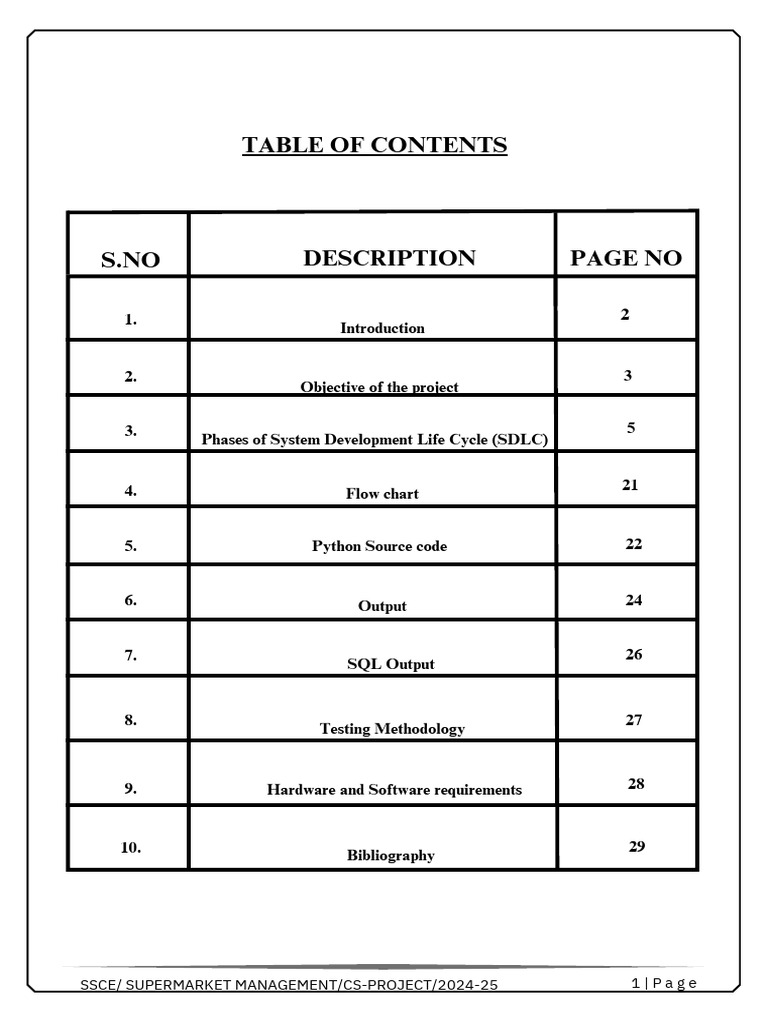 PROJECT ON SUPERMARKET MANAGEMENT SYSTEM (8) | PDF | Relational ...