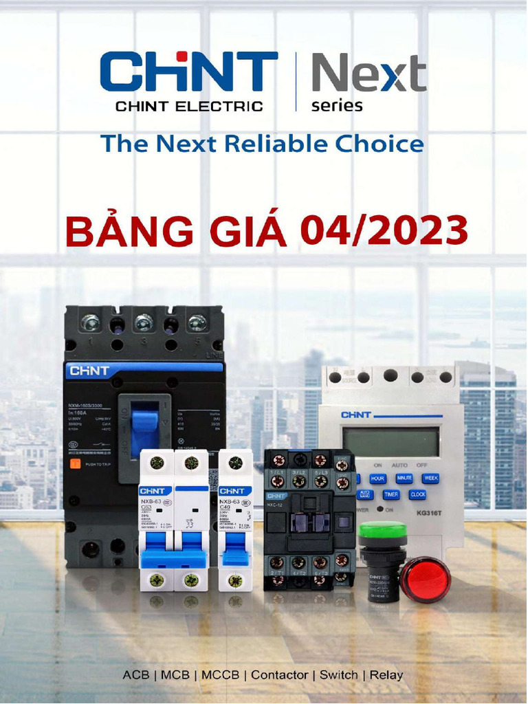 (Thuan Phat) Price List CHINT - 04.2023 Chiết Khấu 50% Có VAT | PDF
