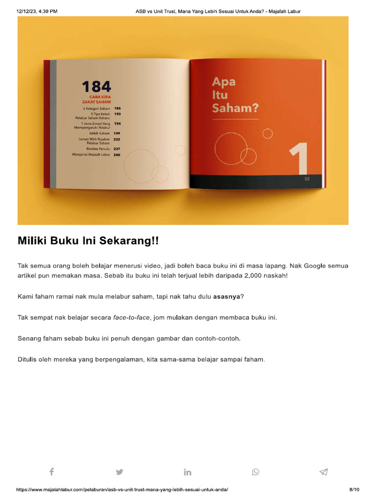 Labur ASB Atau UNIT TRUST | PDF