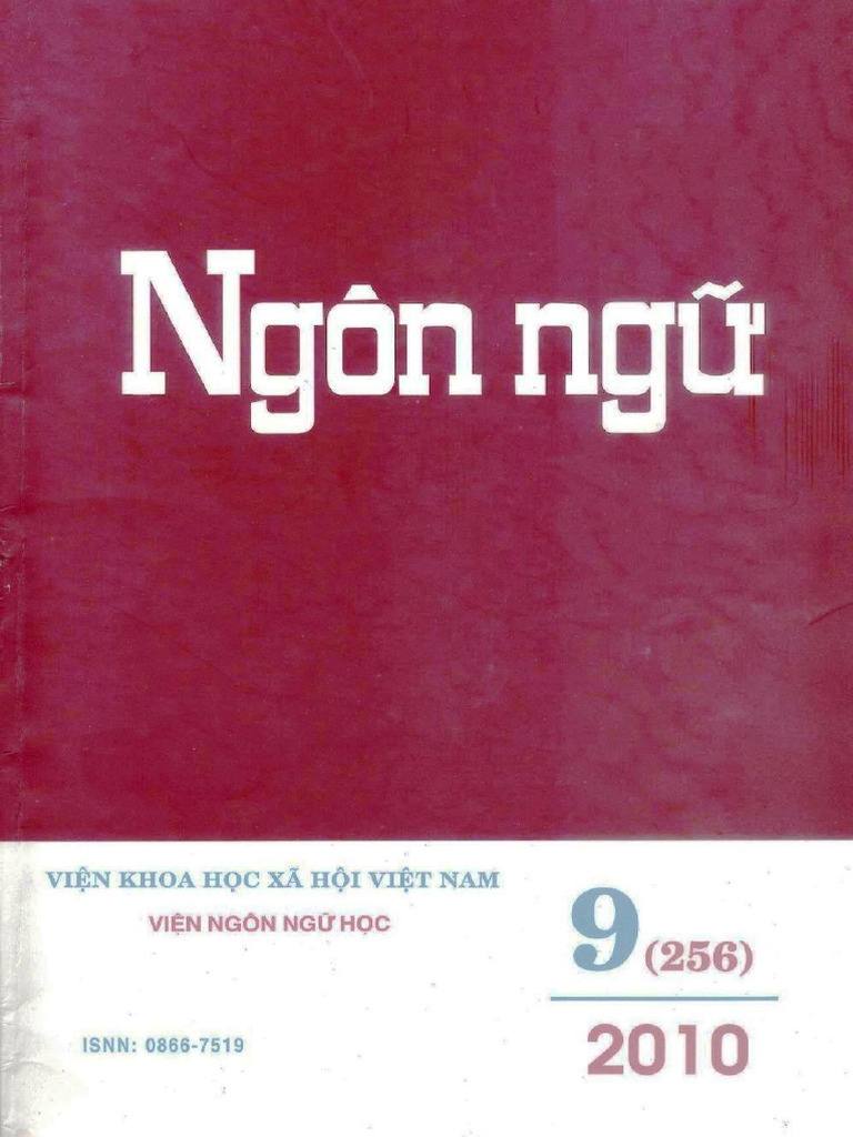 2010-Giu gin su trong sang cua ngon ngu & van hoa (Ngon ngu, số 9) | PDF