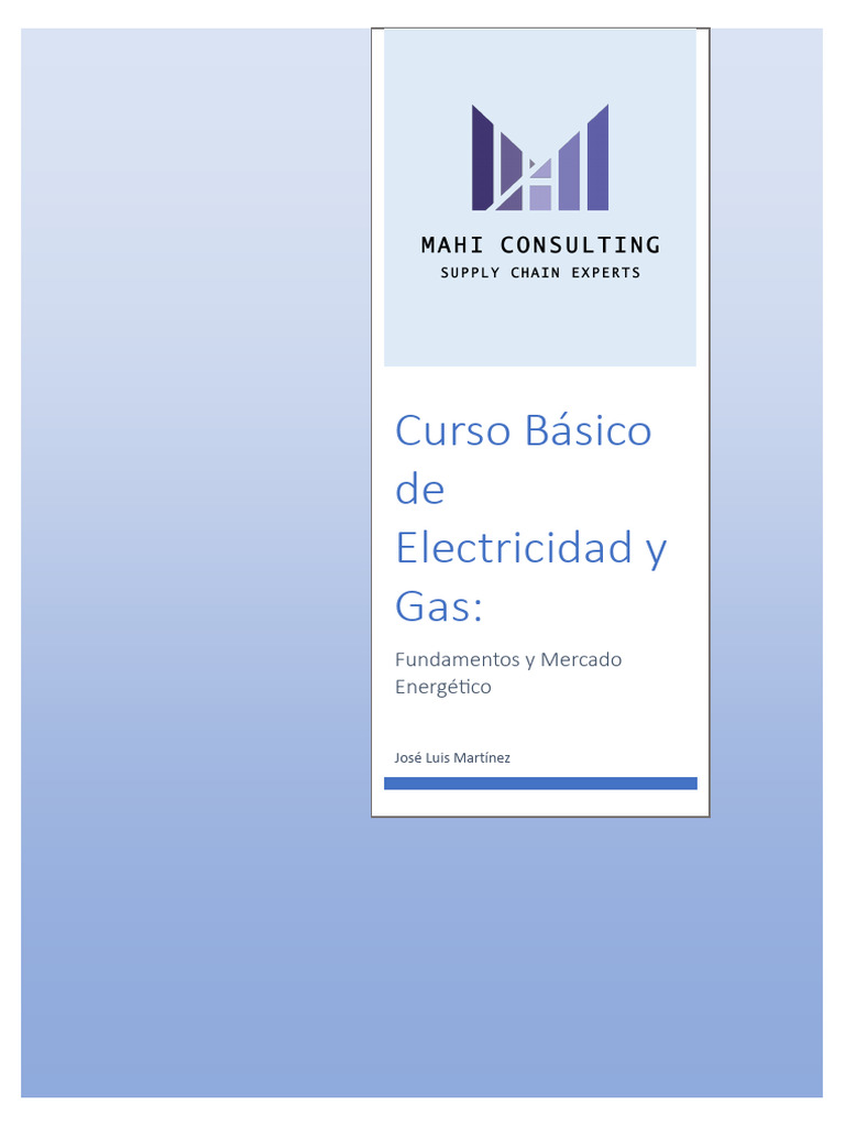 Curso Básico de Electricidad y Gas | PDF | Gas natural | Generación eléctrica