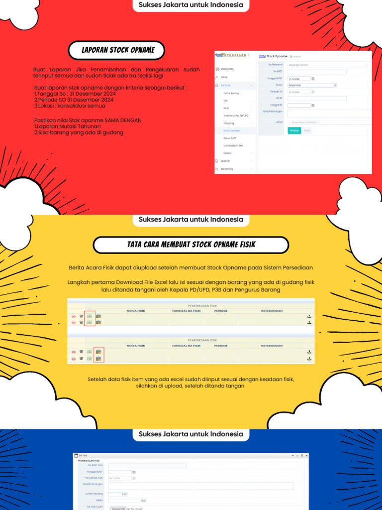 Tata Cara Buat Stock Opname Dan Ba Fisik Stok Opname | PDF