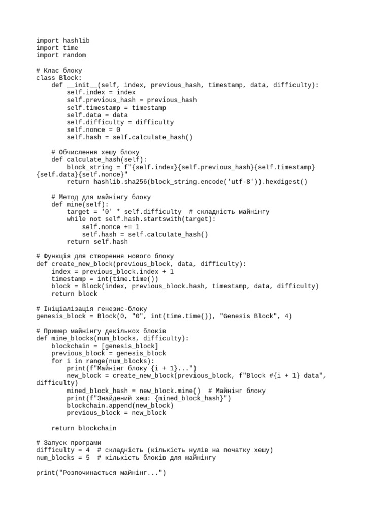 Mining Program.py | PDF